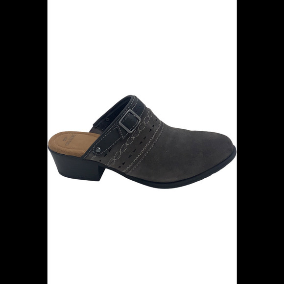 Earth Origins | Shoes | Earth Origins Suede Mules With Adjustable Strap ...